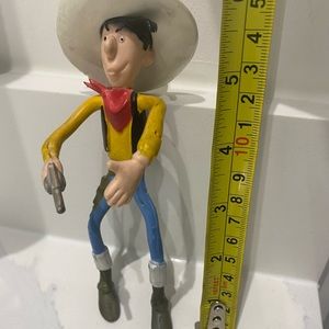 Other | Vintage 198s Lucky Luke Bendable Rubber Action Figure | Poshmark
